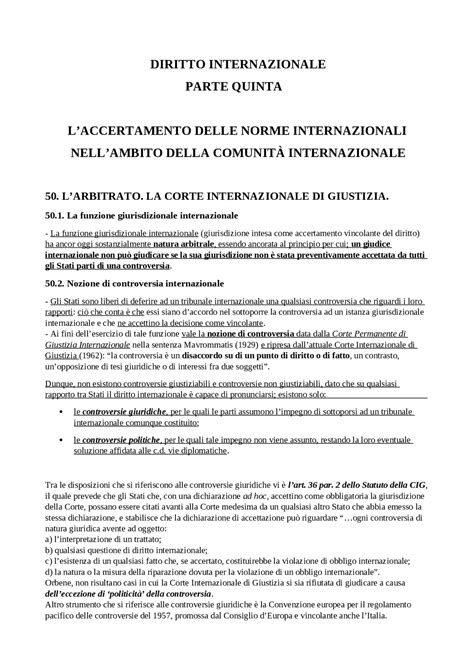 Diritto Internazionale Parte V Accertamento Delle Norme