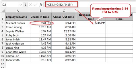 How To Round Time To Nearest Minutes In Excel Excel Insider