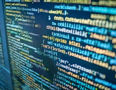 Software Code On A Computer Screen Illustrating Programming Coding And