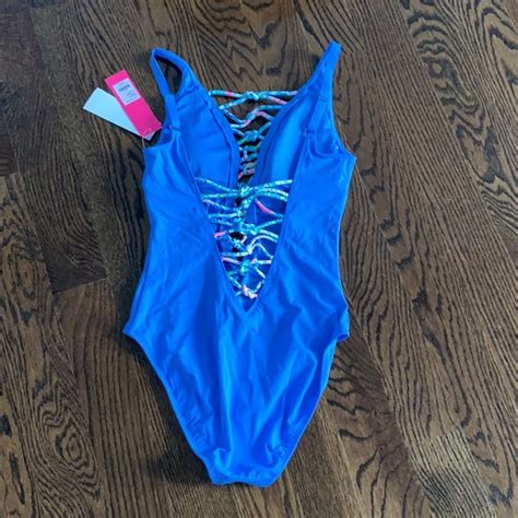 Lilly Pulitzer Swim Lilly Pulitzer Isle Lattice One Piece Poshmark