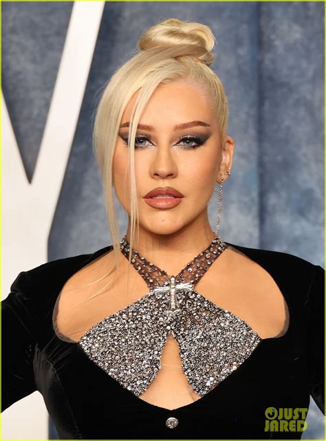 Christina Aguilera Looks Fresh Faced With Matthew Rutler At Vanity Fair