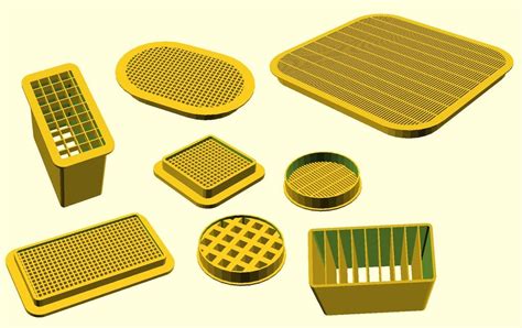 Free Stl File Customizable Ventilation Grid 🍽️・3d Printing Idea To
