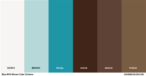 Brown And Blue Color Scheme Blue And Brown Examples Evmji