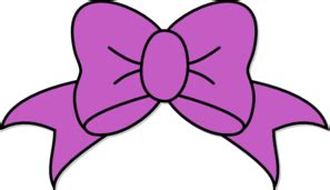 Purple Hair Bow Clip Art At Clker Vector Clip Art Online Royalty