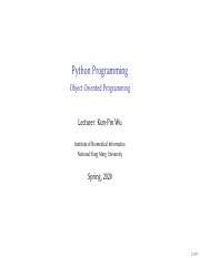 Python Oop Objects Classes And Inheritance Course Hero