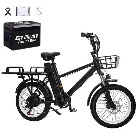 GUNAI GN66 Electric Cargo Bike 20 Inch 48V 28Ah 45km H 1000W Motor