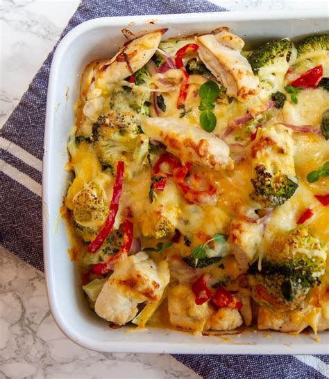 Kyllingform Med Brokkoli Og Paprika Oppskrift Kyllingfilet