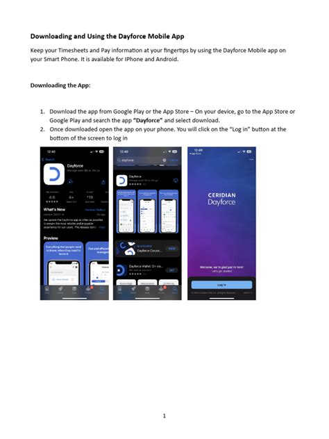 How To Use The Mobile App Dayforce Pdf