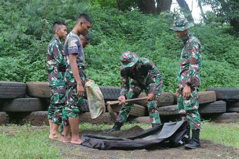 Batalyon Arhanud 15 Perbaikan Tanggul Lapangan Tembak Jarak 100 M Dan
