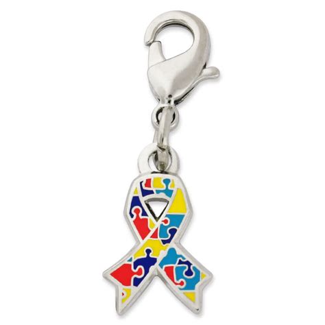 PinMart S Autism Awareness Ribbon Puzzle Piece Enamel Charm Jewelry Walmart