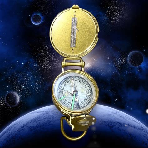 Source Unknown Accessories Vintage Lensatic Liquid Filled Compass
