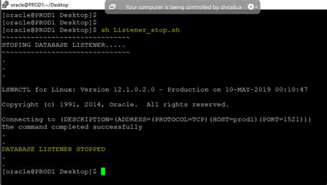 the oradbsafe shell command to start stop oracle database and listener