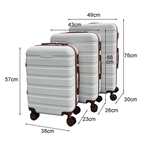 სამგზავრო ჩემოდანი თეთრი 20 კგ Travel Luggage Veli Store