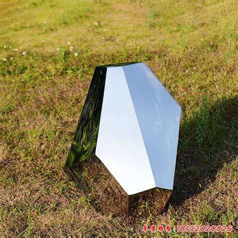 不锈钢几何鹅卵石 卓景雕塑公司