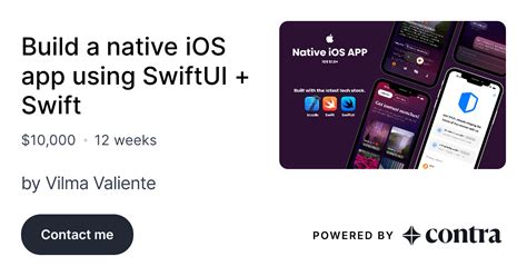 Build A Native Ios App Using Swiftui Swift By Vilma Valiente