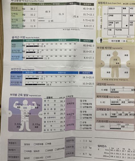 헬스 8개월차 헬린이 인바디 몬스터짐
