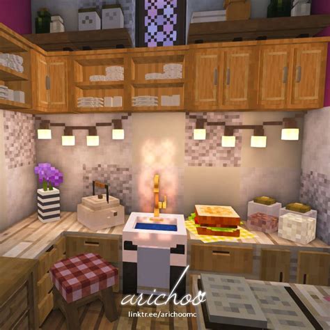 Pink Wisteria Cottage Interior By Arichoo Minecraft Cottagecore