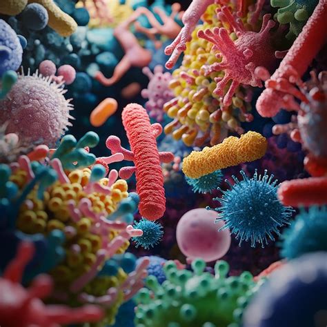 Bacteria Viruses Fungi Actinomycetes And Rickettsiae Illustration