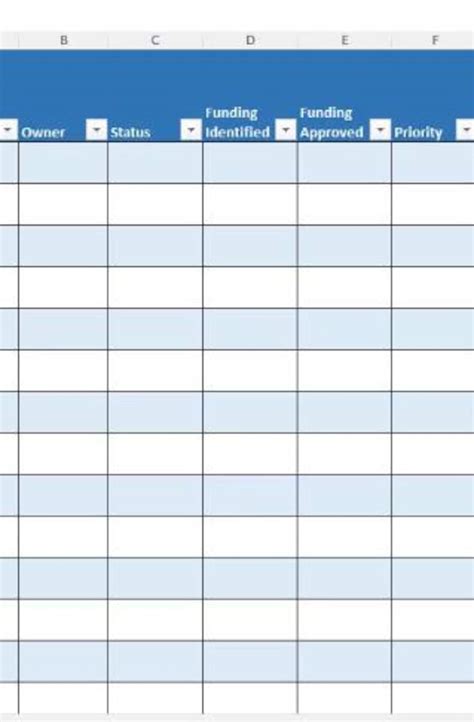 Action Plan Excel Spreadsheet Project Tracker Template Business Organizer Task Management