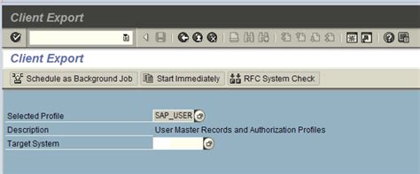Simple About SAP Basis SAP How To Export User Master And Authorization Profiles In SAP System