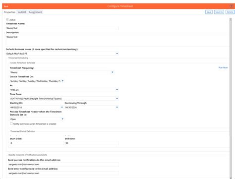 Adding A Timesheet Configuration In 23 2