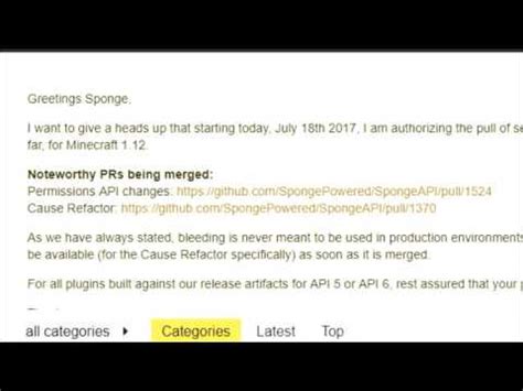 Tfw Api Breaking Changes Sponge Discussion Sponge Forums