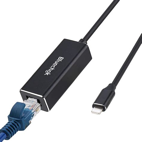 Lightning Ethernet Adapter Phone Ethernet Adapter 3 3ft 1m Cable 10 100Mbps High Speed Plug