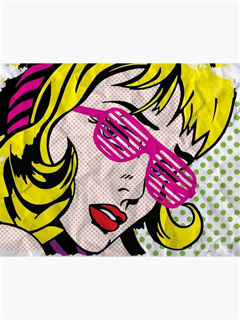 Pop Blonde Woman Print Art Roy Lichtenstein Pop Canvas Wall Art