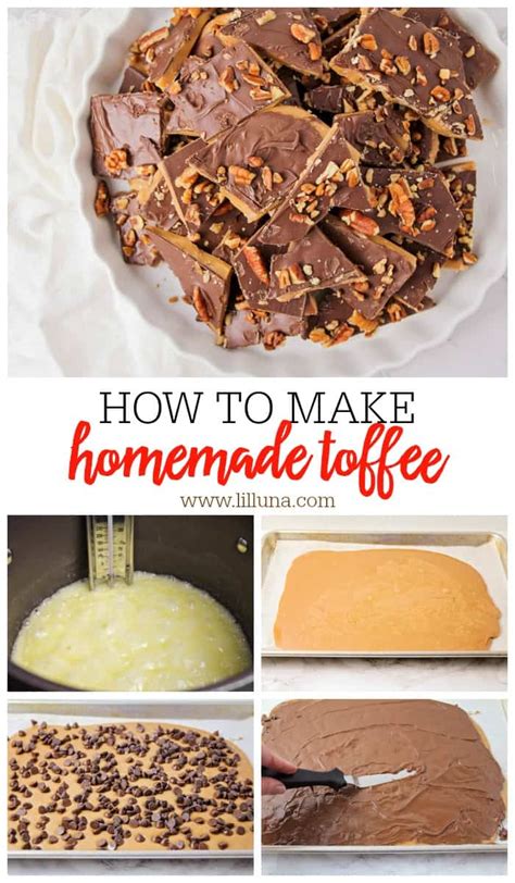 Easy Homemade Toffee Recipe Video Lil Luna