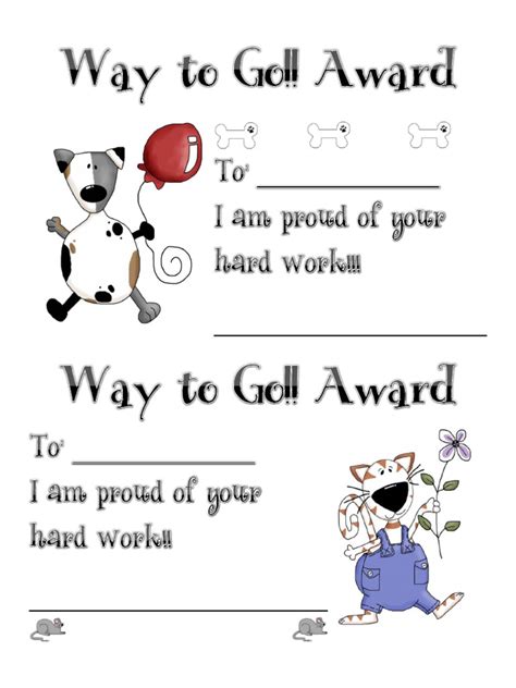 Way To Go Certificate Freebie Pdf