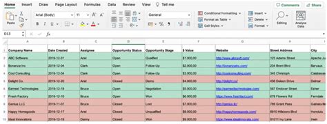 Crm Sur Excel Templates Tuto Et Alternatives