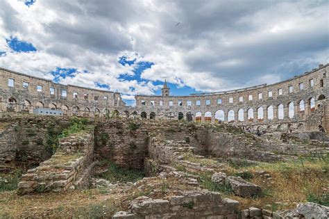 Pula Arena A Roman Amphitheatre In Pula Croatia Editorial Stock Photo