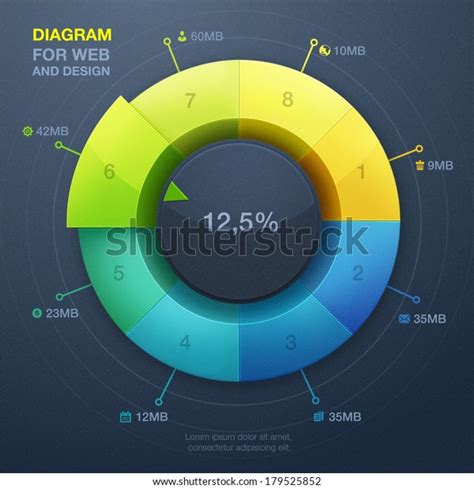 Colorful Business Chart Vector Stock Vector Royalty Free Shutterstock