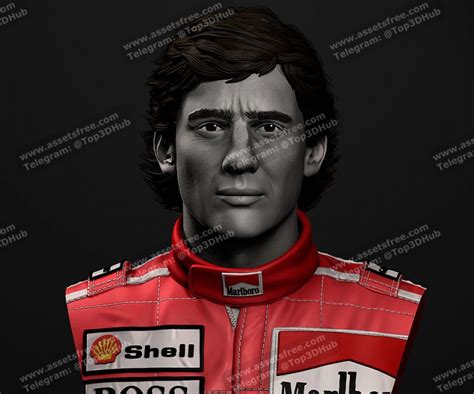 Ayrton Senna Bust Free High Quality Models