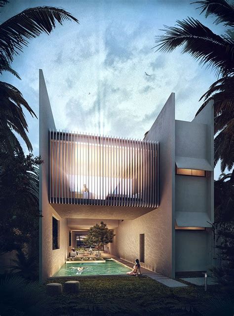 Tulum House by Sérgio Merêces via Behance Architecture Architecture