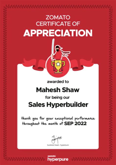 Mahesh Shaw On Linkedin Recognition Hardworkpaysoff Zomato