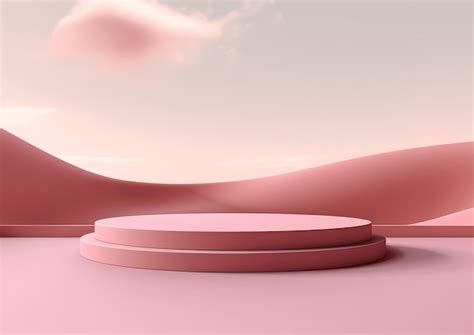 Premium AI Image D Rendered Product Display Background Cosmetic Products Display Podium Scene