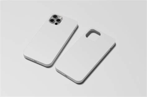 전화 케이스 빈 모형 프리미엄 사진 로고 Psd 전화 무료 아이콘