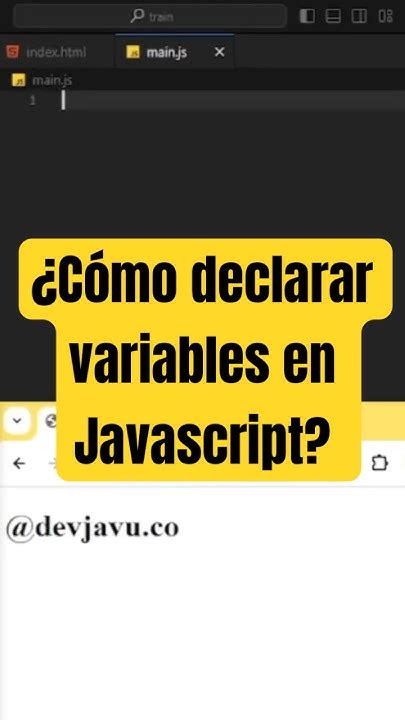 ¿cómo Declarar Variables En Javascript Youtube