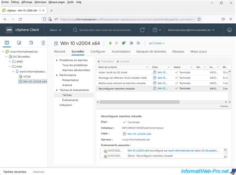 Monitor Tasks And Events On Vmware Vsphere 6 7 For Issues Or Warnings Vmware Tutorials