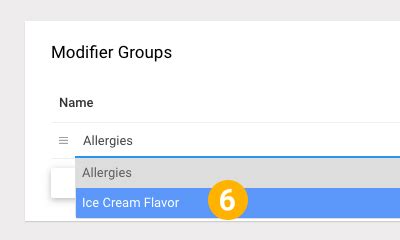 Add A Modifier Group To An Individual Menu Item Salido Resource Center