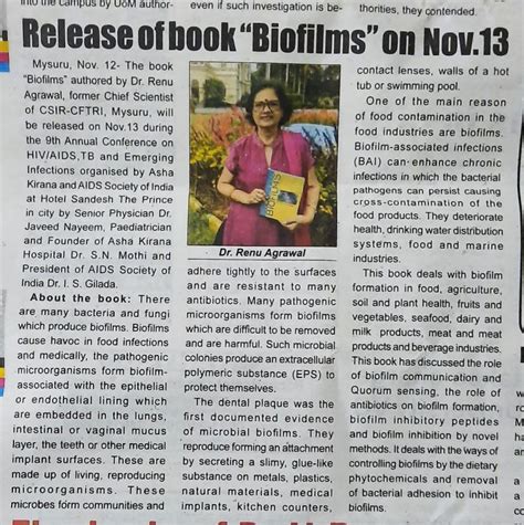 Dr Renu Agrawal On Linkedin Renuagrawal Biofilms