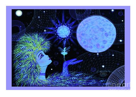 Violet Moon Fairy Tracey Warren Mixed Media By Tracey Warren Pixels