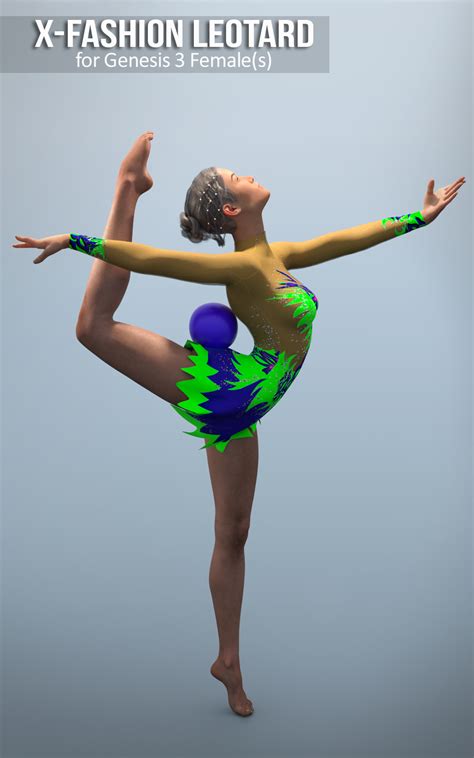 X Fashion Leotard For G3F 3D Figure Assets Xtrart 3d