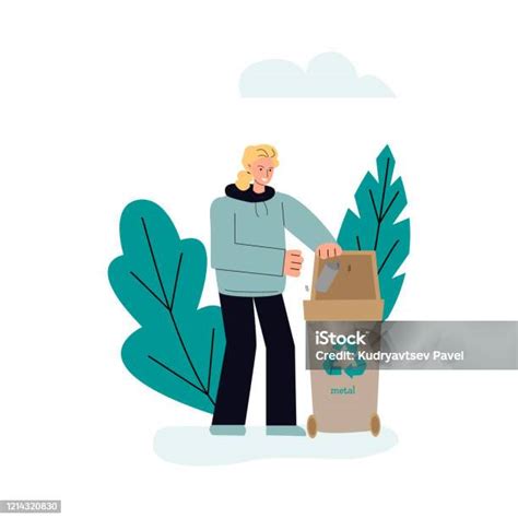 금속 쓰레기 선별 및 재활용 개념 스케치 벡터 일러스트레이션 격리 감소에 대한 스톡 벡터 아트 및 기타 이미지 감소 개념
