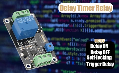 dc 5v 12v 24v delay timer relay self locking delay on off time switch