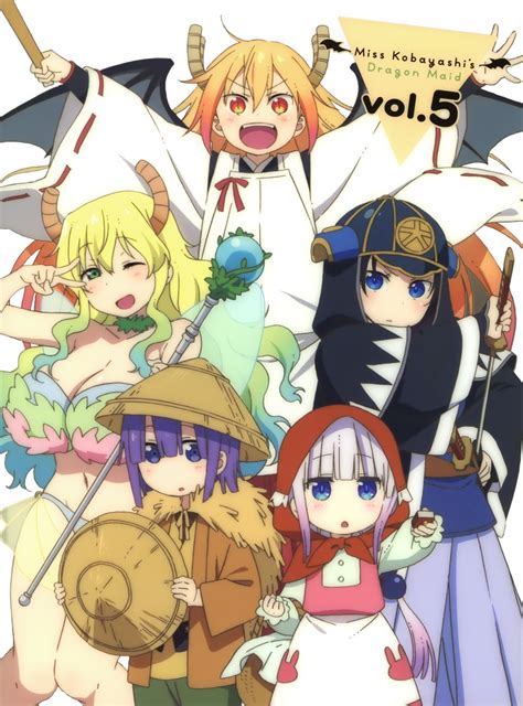 Kanna Kamui Tohru Lucoa Elma And Magatsuchi Shouta Kobayashi San
