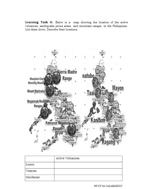 Solved Learning Task 6 Below Is A Map Showing The Location Of The