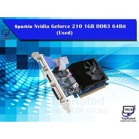 Sparkle Nvidia Geforce 210 1GB DDR3 64Bit Graphics Card PCIE Video