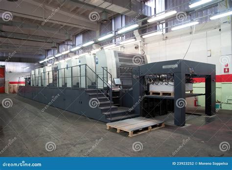 Press Printing Offset Machine Stock Photo Image Of Color Business 23923252